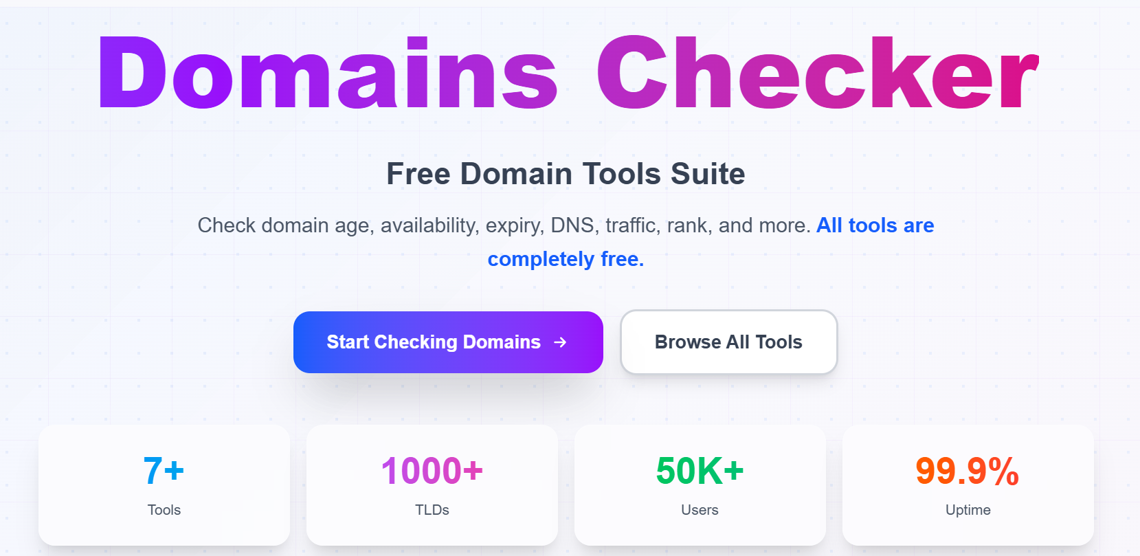 Free Domain Archive Checker - Wayback Machine History | Domains Checker